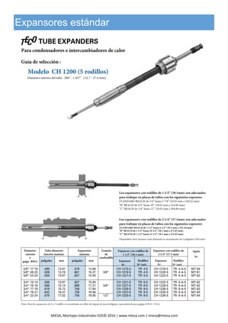 Expansores de tubos | PDF