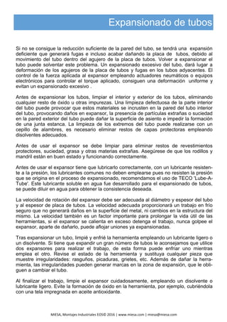 Expansores de tubos | PDF