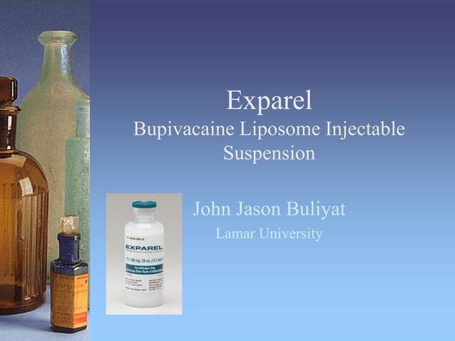 Exparel | PPTX | Physical Therapy | Wellness