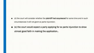 Exparte injunction | PDF