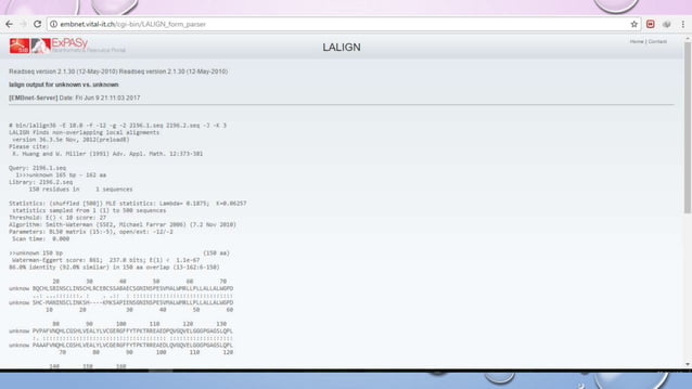 (Expasy) | PPTX | Databases | Computer Software and Applications