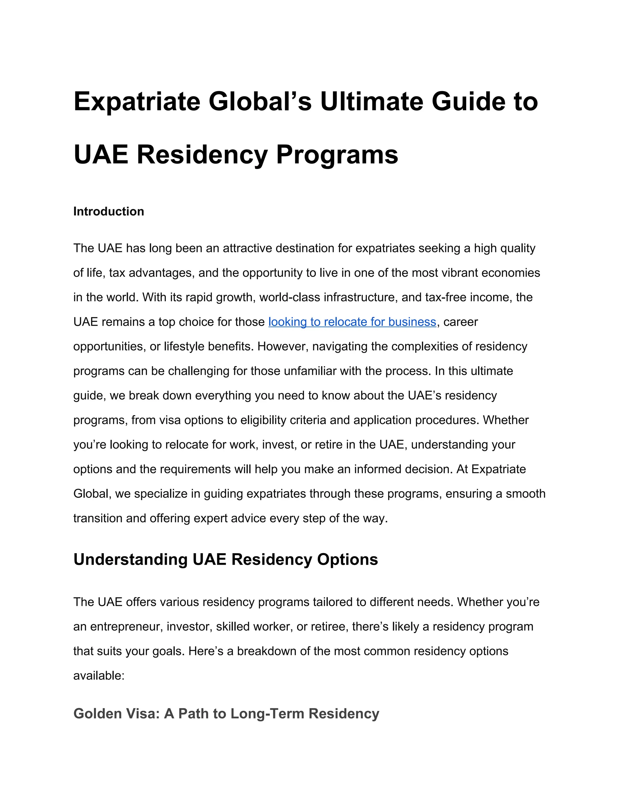 Expatriate Global’s Ultimate Guide to UAE Residency Programs.docx
