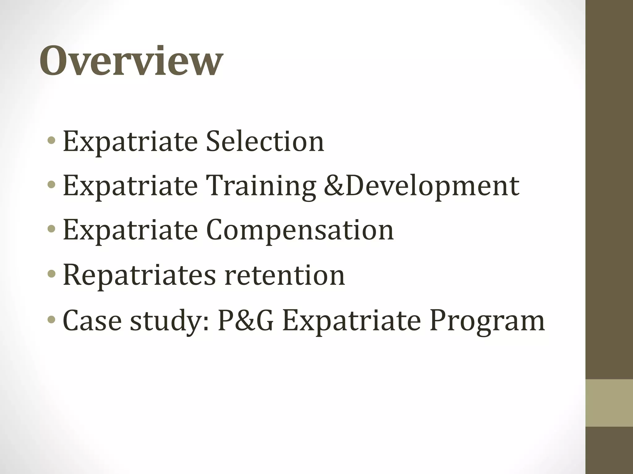 Expatriate management HRM | PPTX