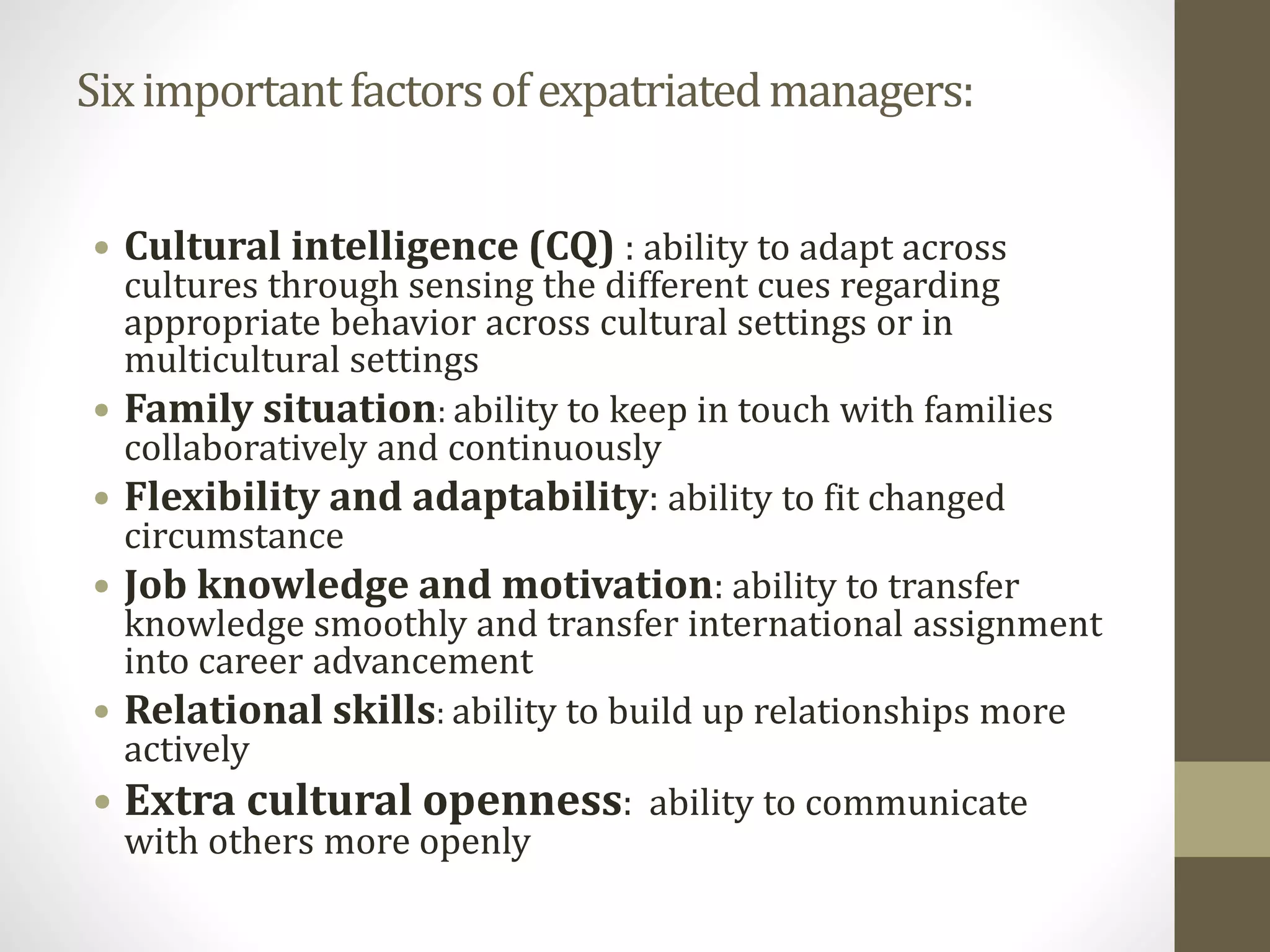 Expatriate management HRM | PPTX