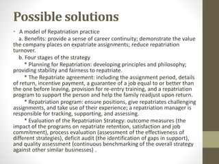 Expatriate management HRM | PPTX