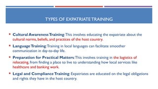 Expatriate Support and Development in Organisations | PPT