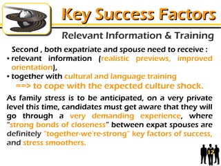 Expatriation Key Success Factors | PPT