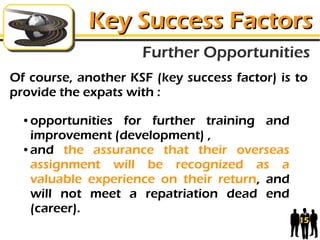 Expatriation Key Success Factors | PDF