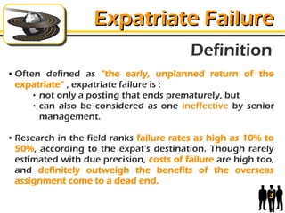 Expatriation Key Success Factors | PPT
