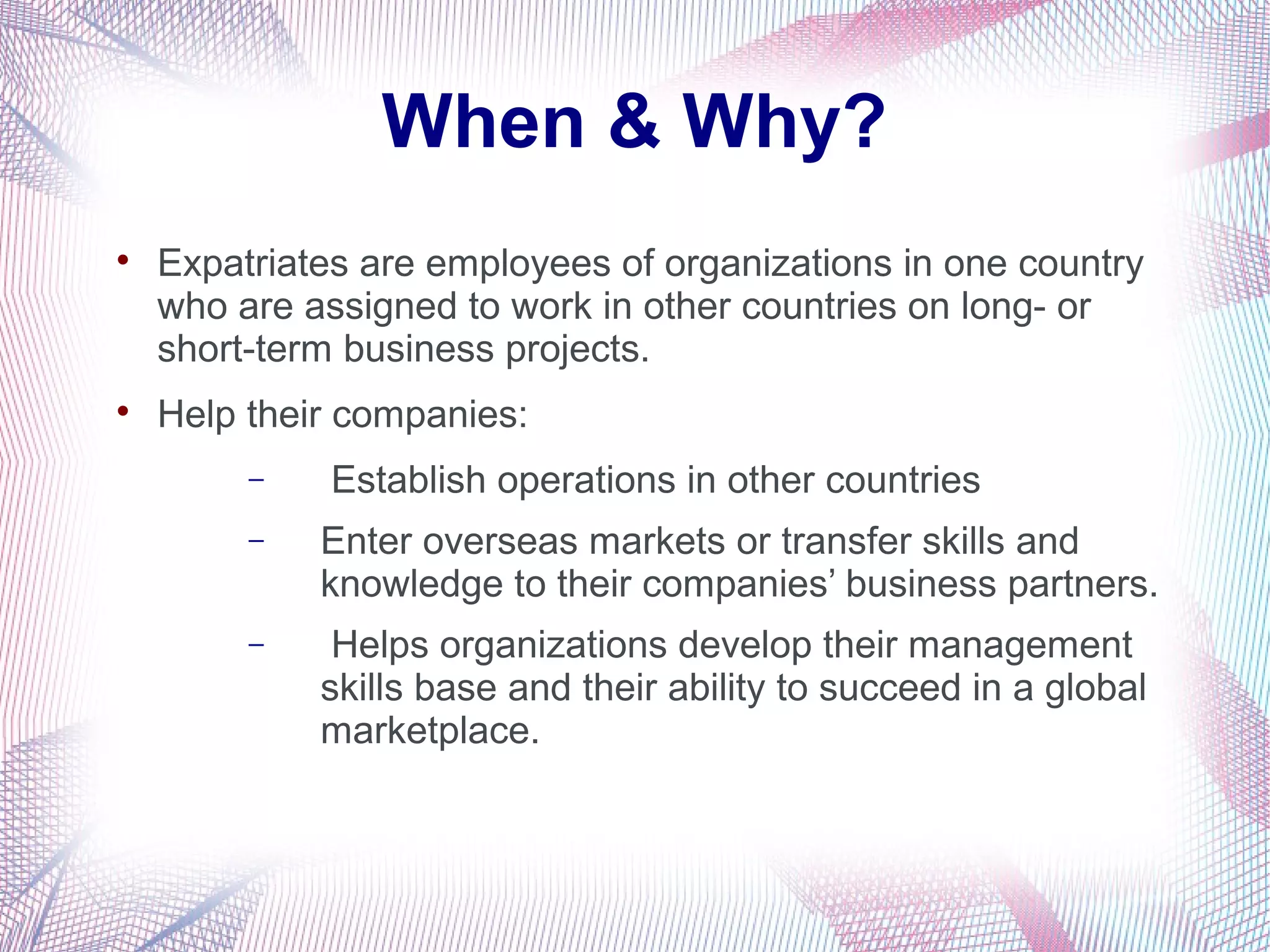 Expatriation process hr | PPT