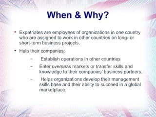 Expatriation process hr | PPT