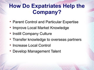 Expatriation process hr | PPT