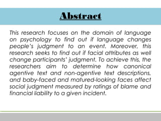 Experimental Psych | PPT