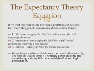 Expectancy theory | PPTX