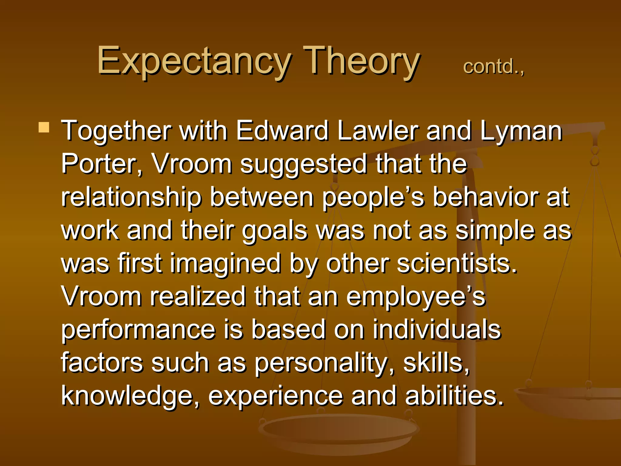 Expectancy theory | PPT
