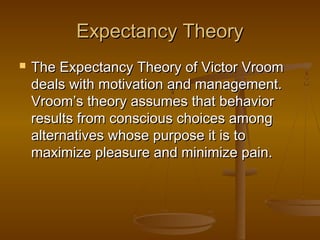 Expectancy theory | PPT