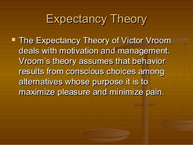 Expectancy theory
