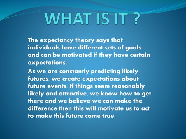 Expectancy theory | PPT