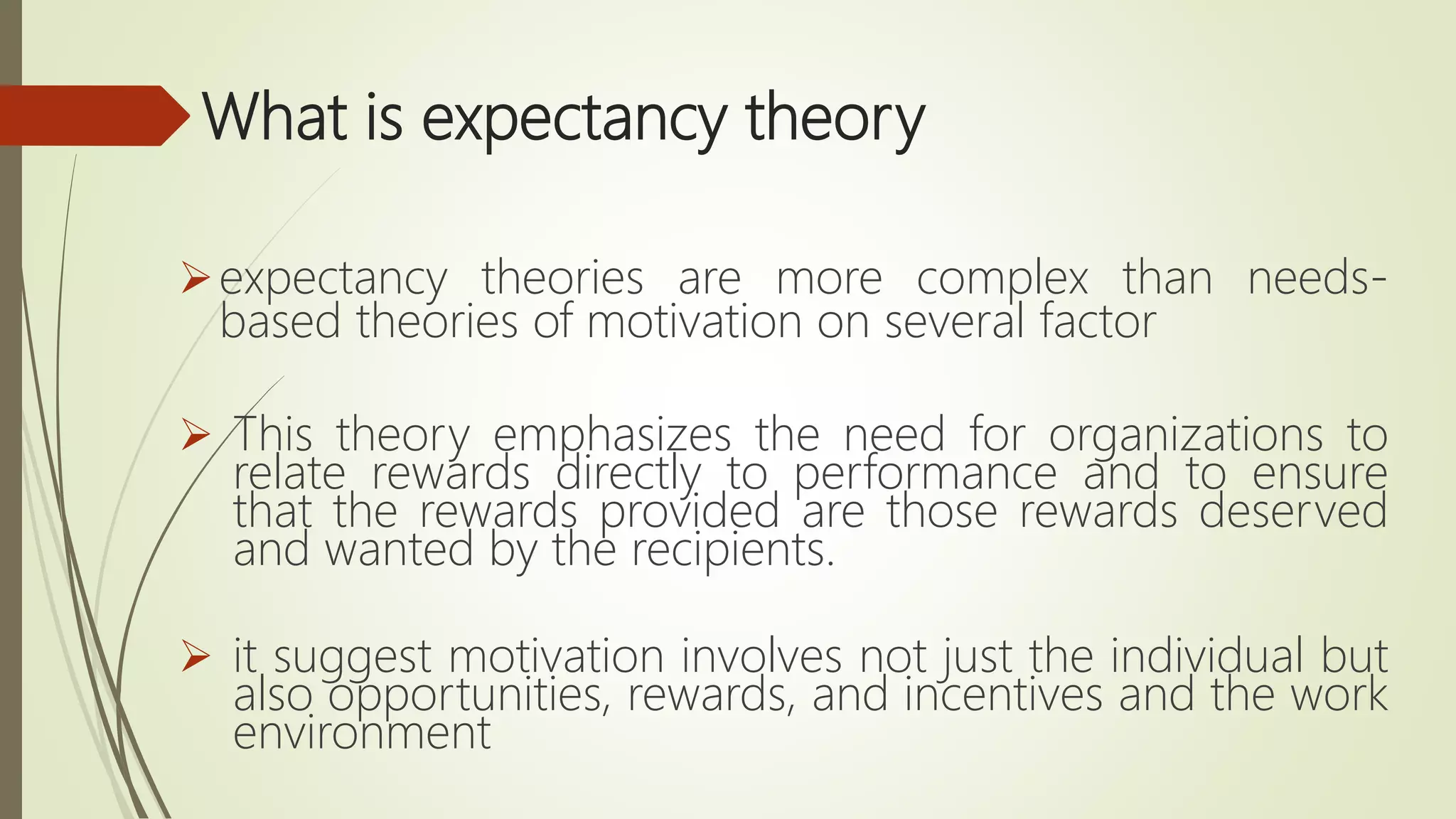 Expectancy theory | PPTX | Science