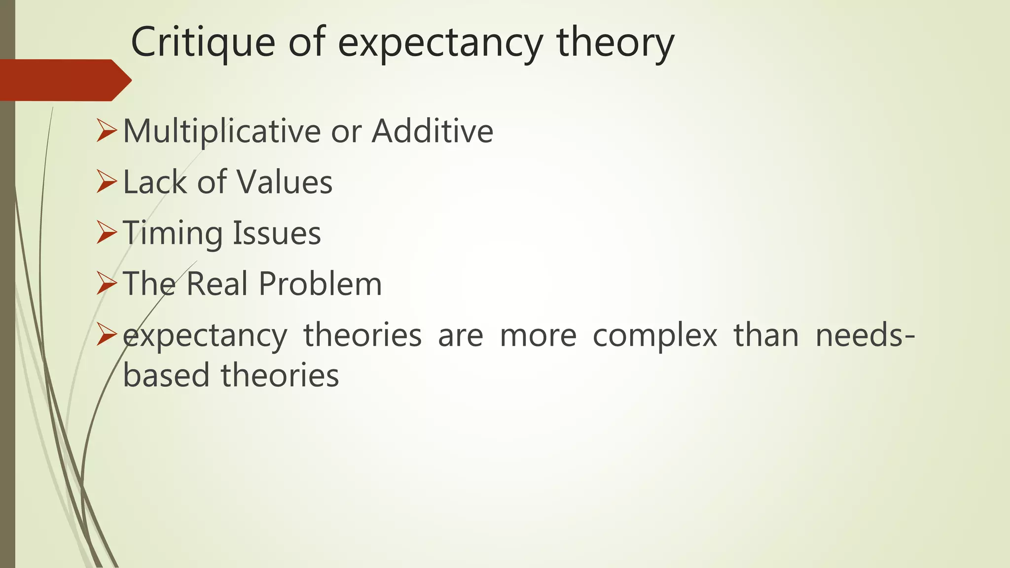 Expectancy theory | PPTX | Science