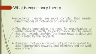 Expectancy theory | PPTX | Science
