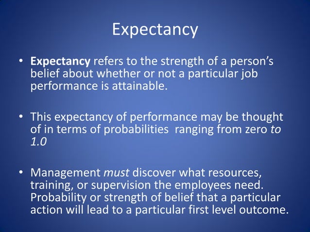 Expectancy theory | PDF | Science
