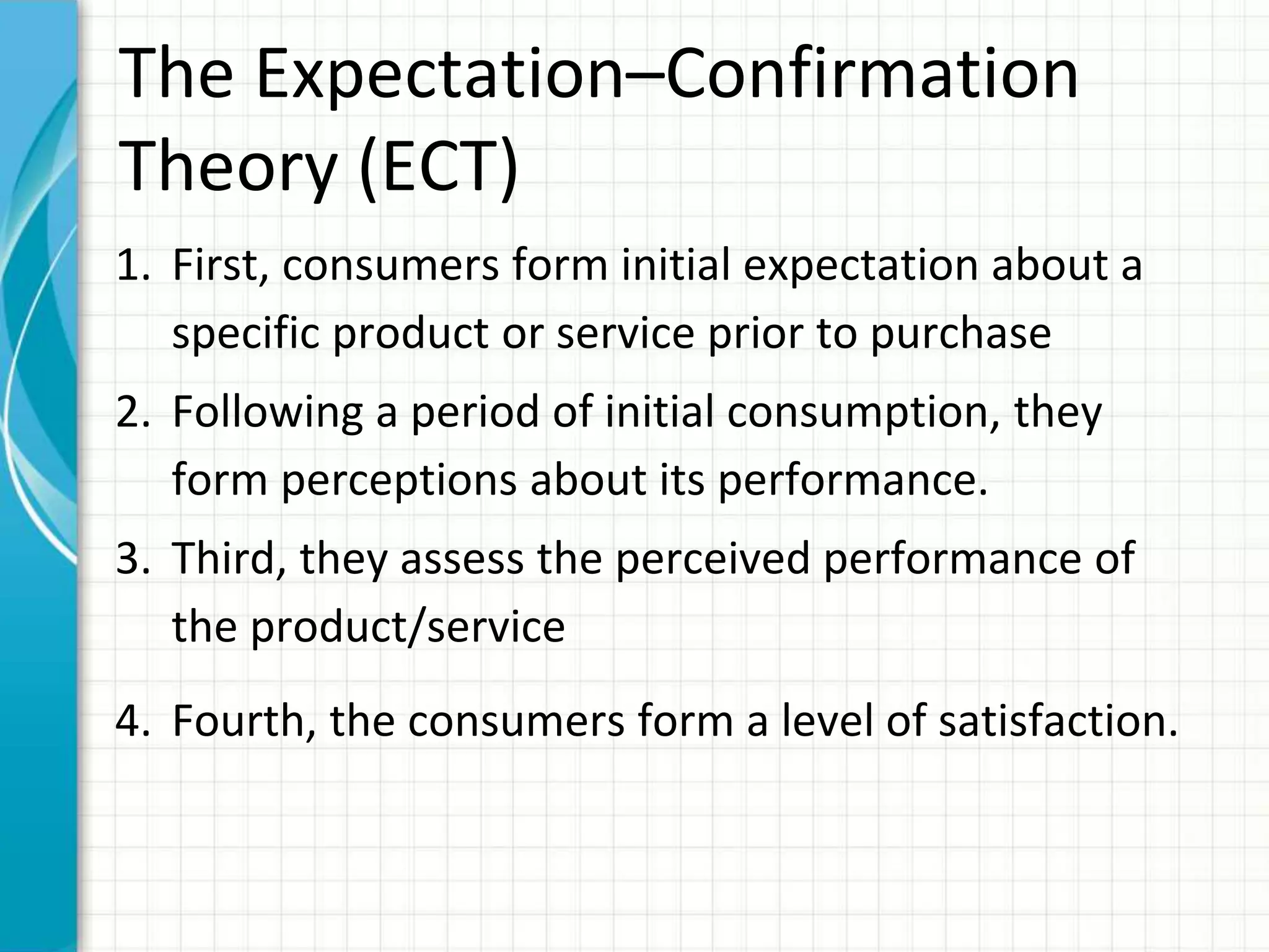 Expectation confirmation theory -English | PPTX
