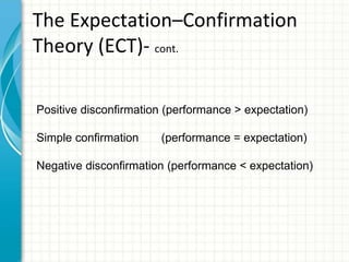 Expectation confirmation theory -English | PPTX
