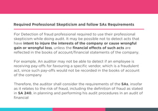 Fraud Reporting Expectation from Company Secretary in Employment | PPT