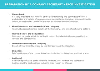 Fraud Reporting Expectation from Company Secretary in Employment | PPT