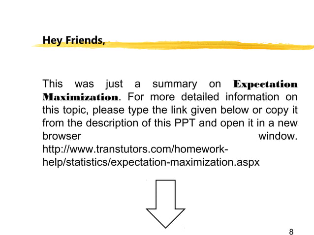 Expectation Maximization Statistics Ppt Technology And Computing