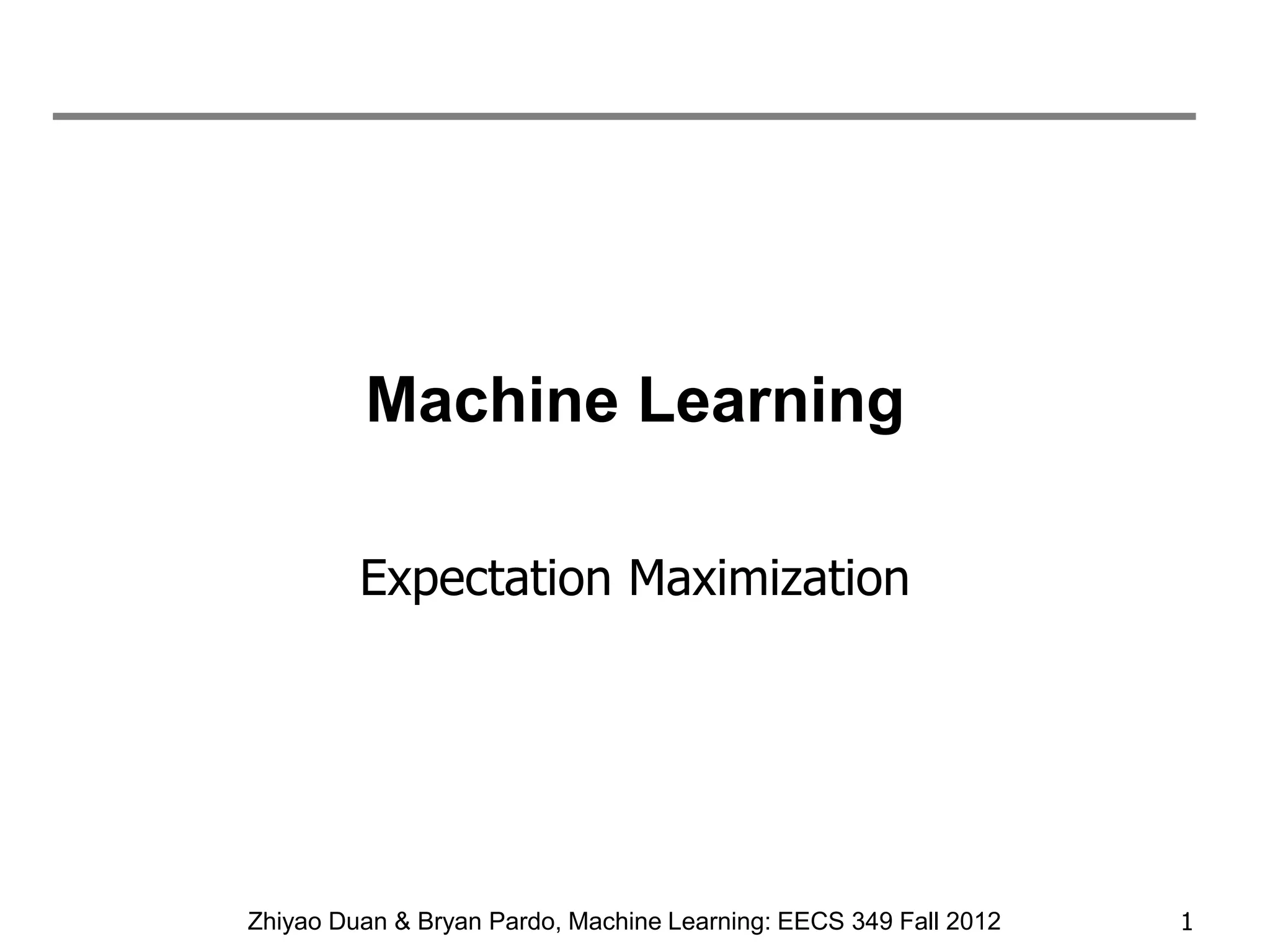 Expectation maximization | PDF