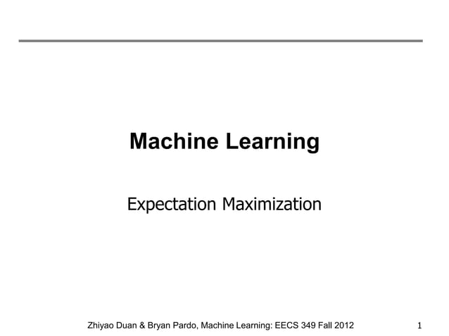Expectation maximization | PDF