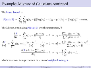 expectation maximization and Guassian Mixture.pdf | Physics | Science