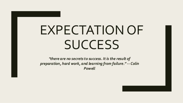Expectation Success Quotes