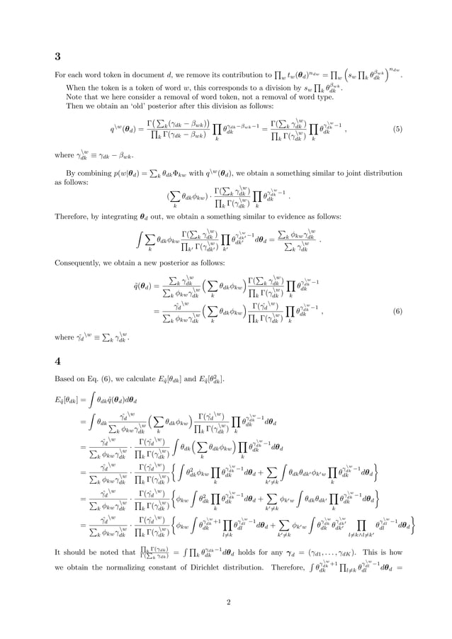 Expectation propagation for latent Dirichlet allocation | PDF | Physics | Science
