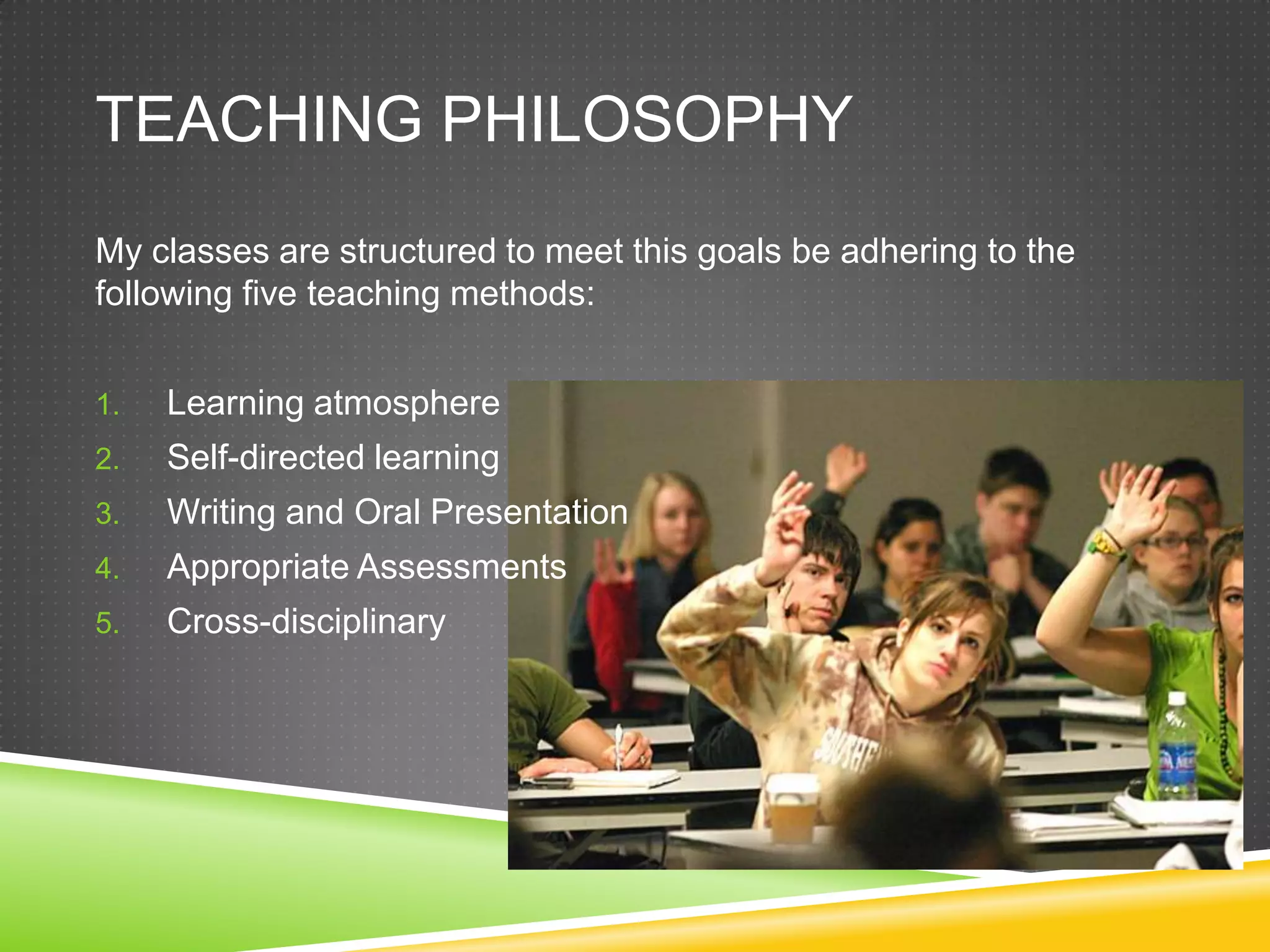 Expectations and teaching philosophy | PPTX