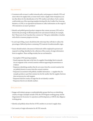 Expectations for Companies' Conflict Minerals Reporting | PDF ...