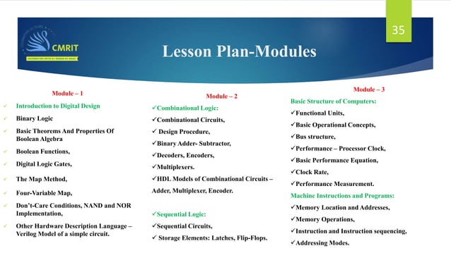 BCS302- Digital Design and computer organization -VTU-2022 scheme ...