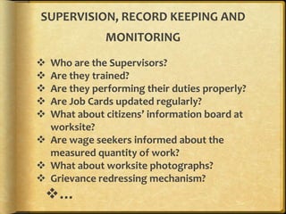 Expectations from social audit of MGNREGA | PPT