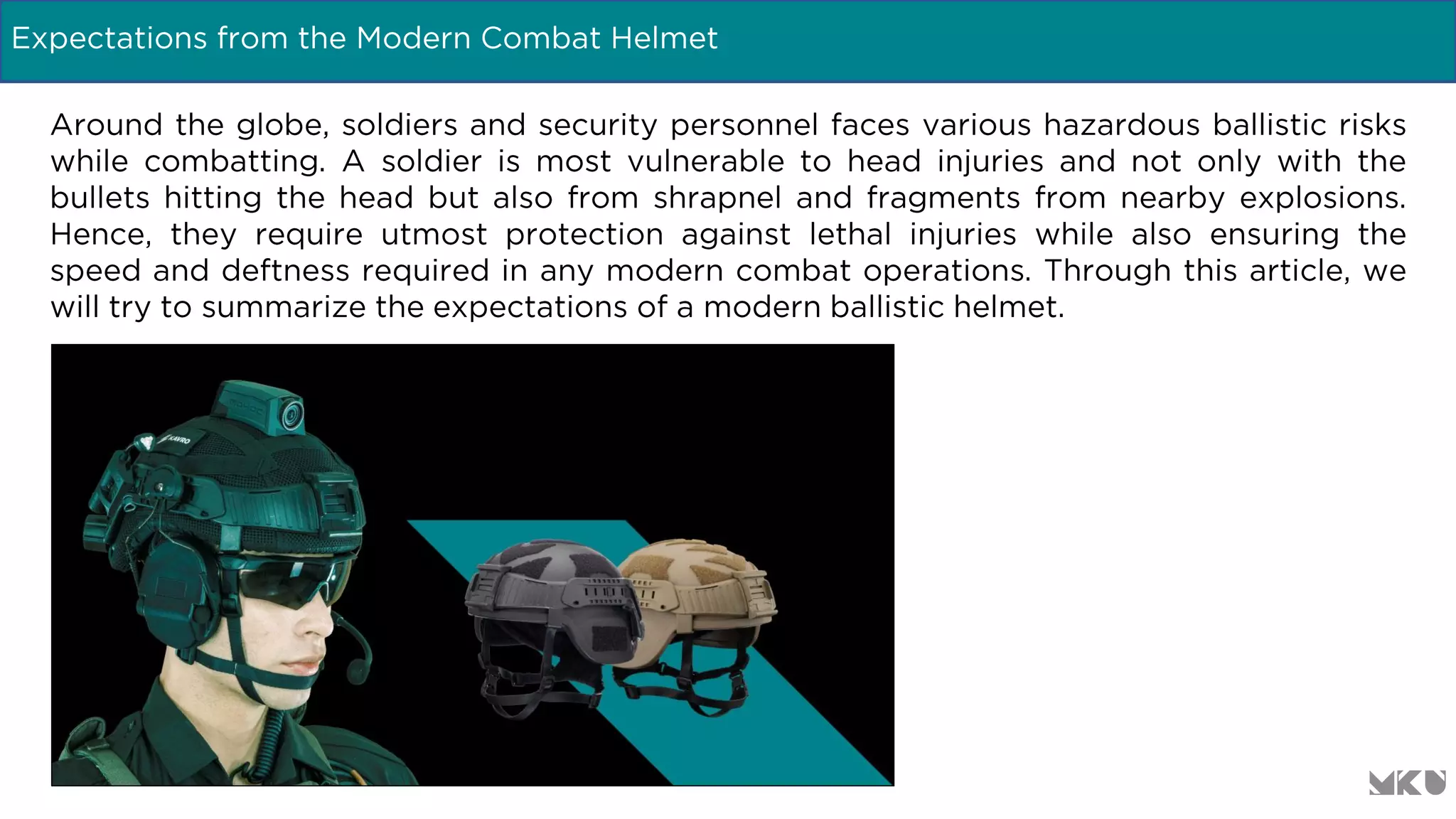 Unveiling the Expectations from Modern Combat Helmets | PPT