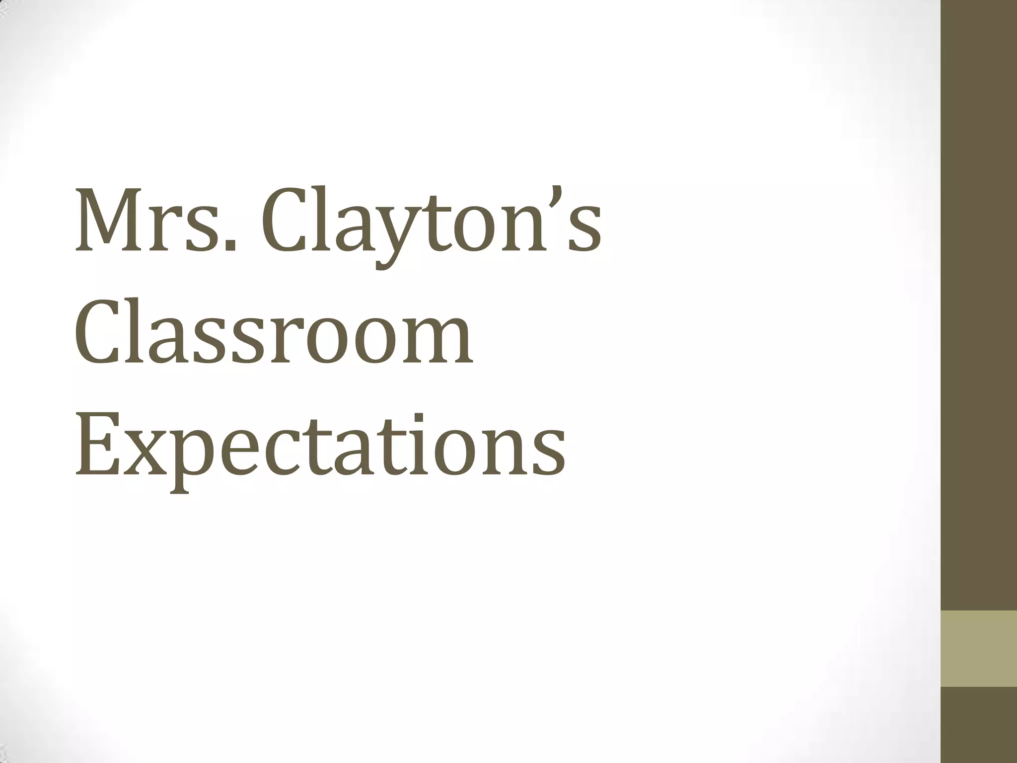 Expectations ppt | PPTX