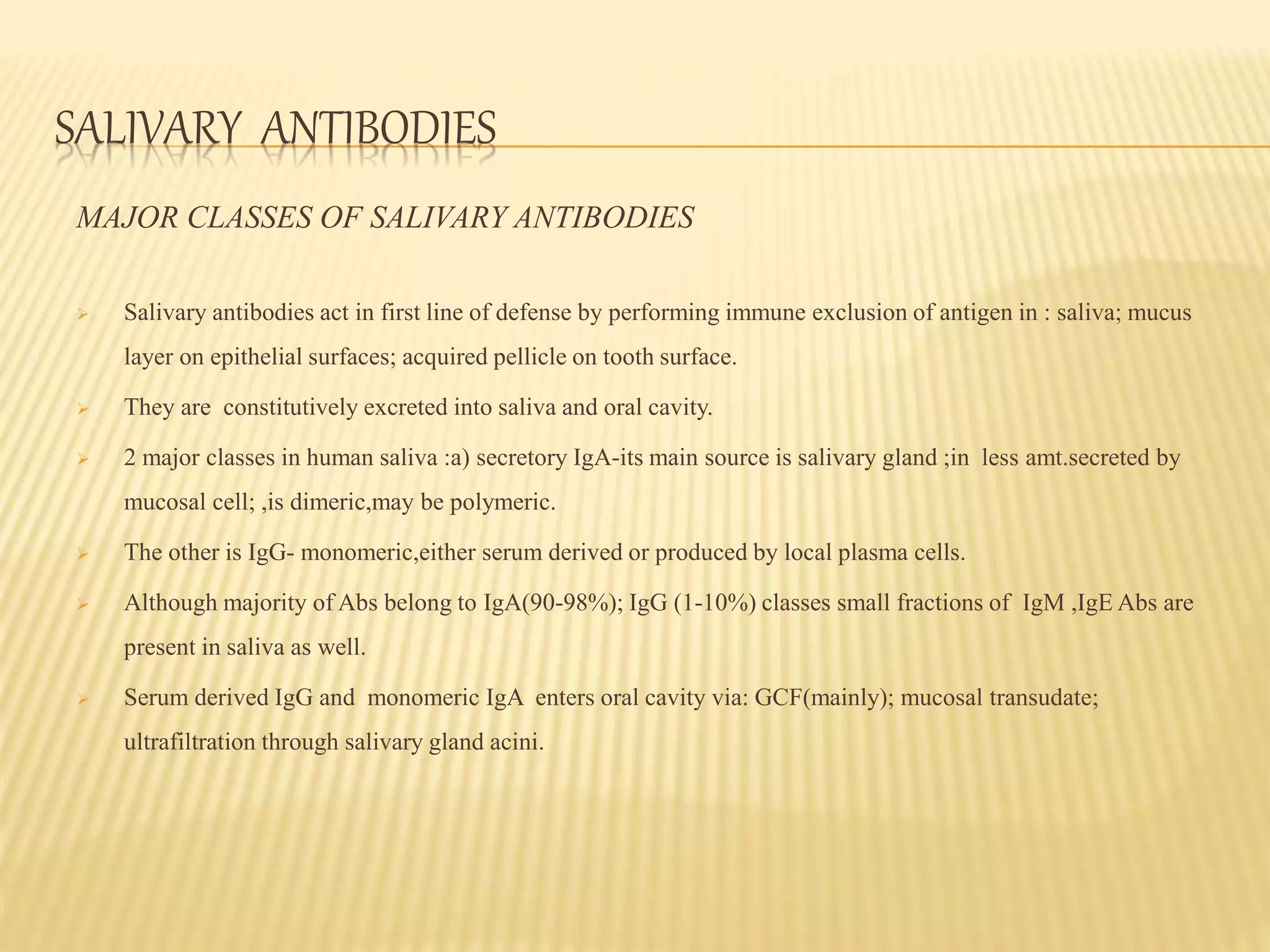 Salivary enzymes and their functions | PPTX