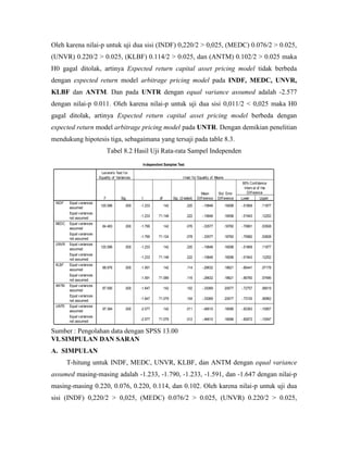 Expected return capm dan apt | PDF