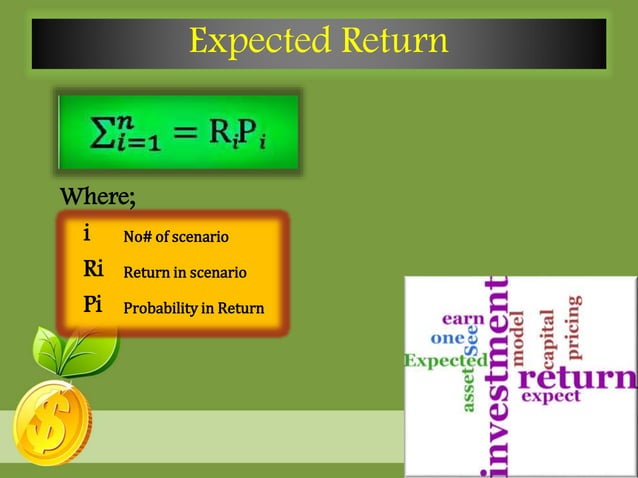 Expected Value Return And Standard Deviation Pptx Physics Science
