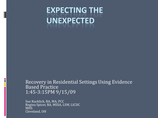 Expecting The Unexpected | PPTX