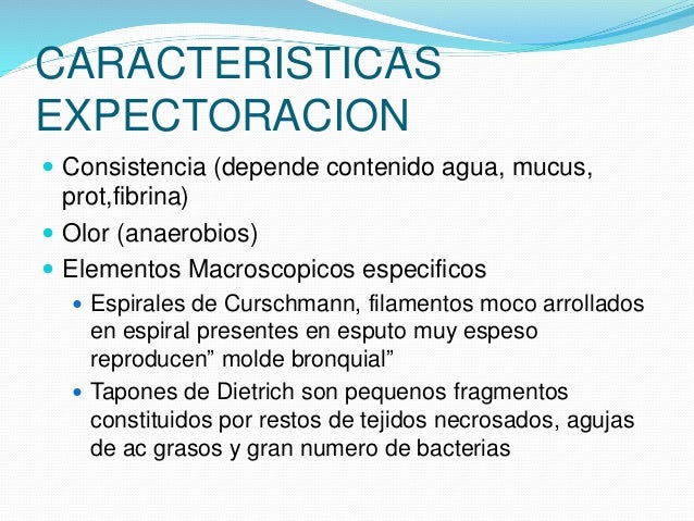 Estudio de Expectoracion