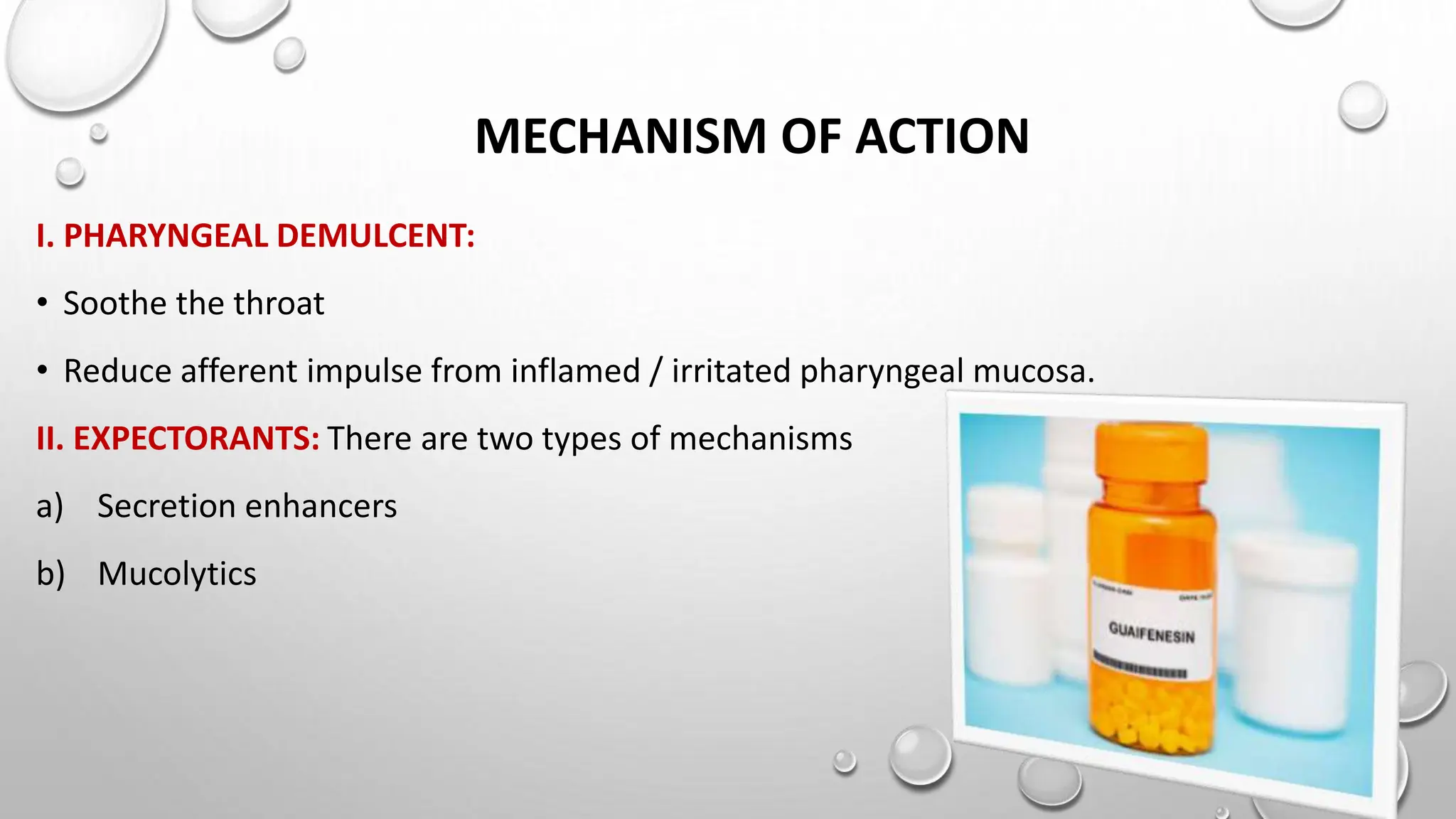 Expectorant and antitussives brief introduction | PPTX