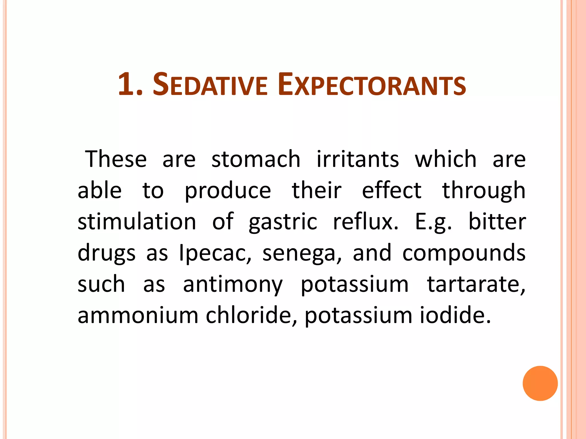 Expectorant and emetics ppt | PPTX