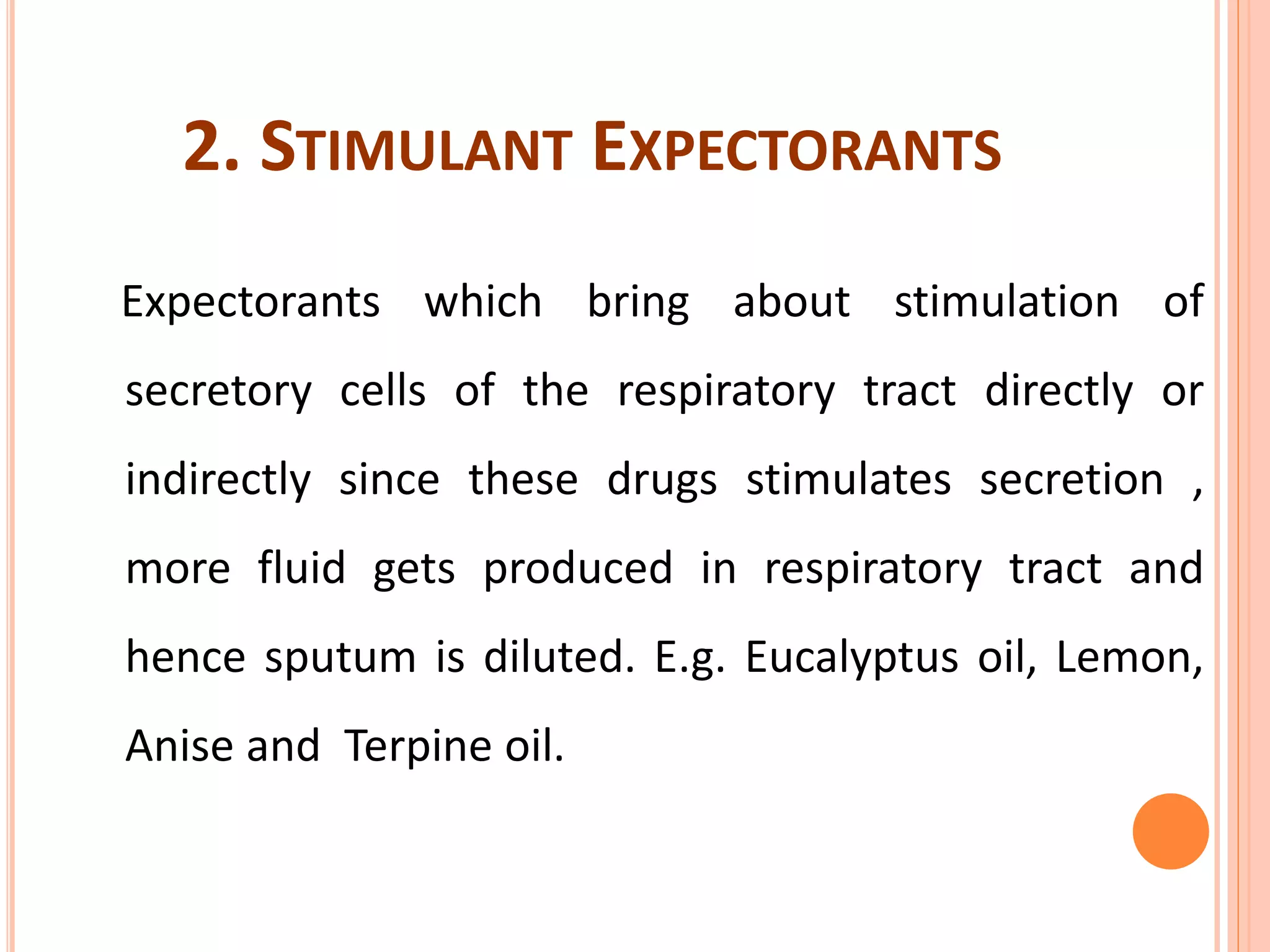 Expectorant and emetics ppt | PPTX